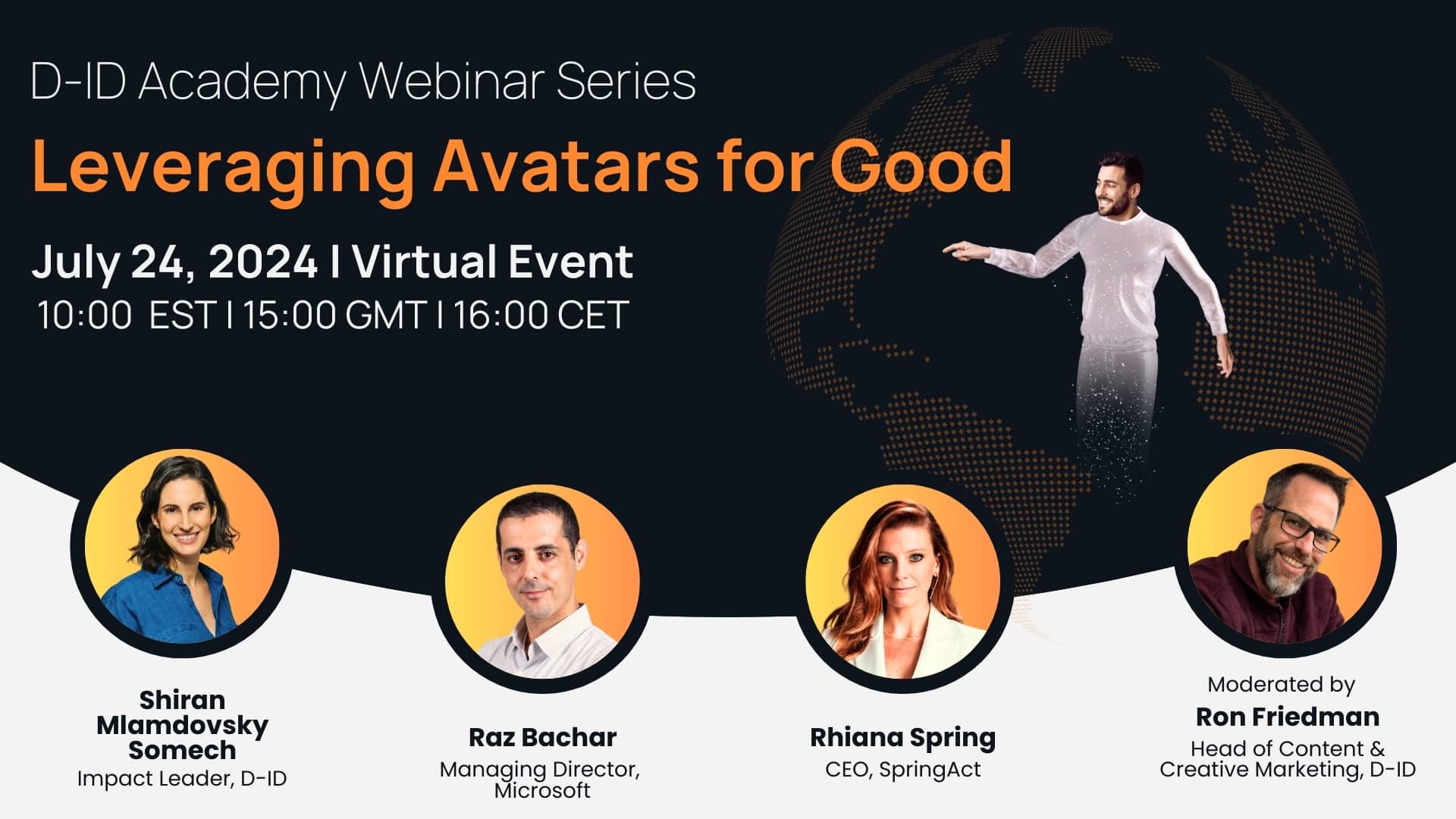 D-ID Academy Webinar: Leveraging Avatars for Good