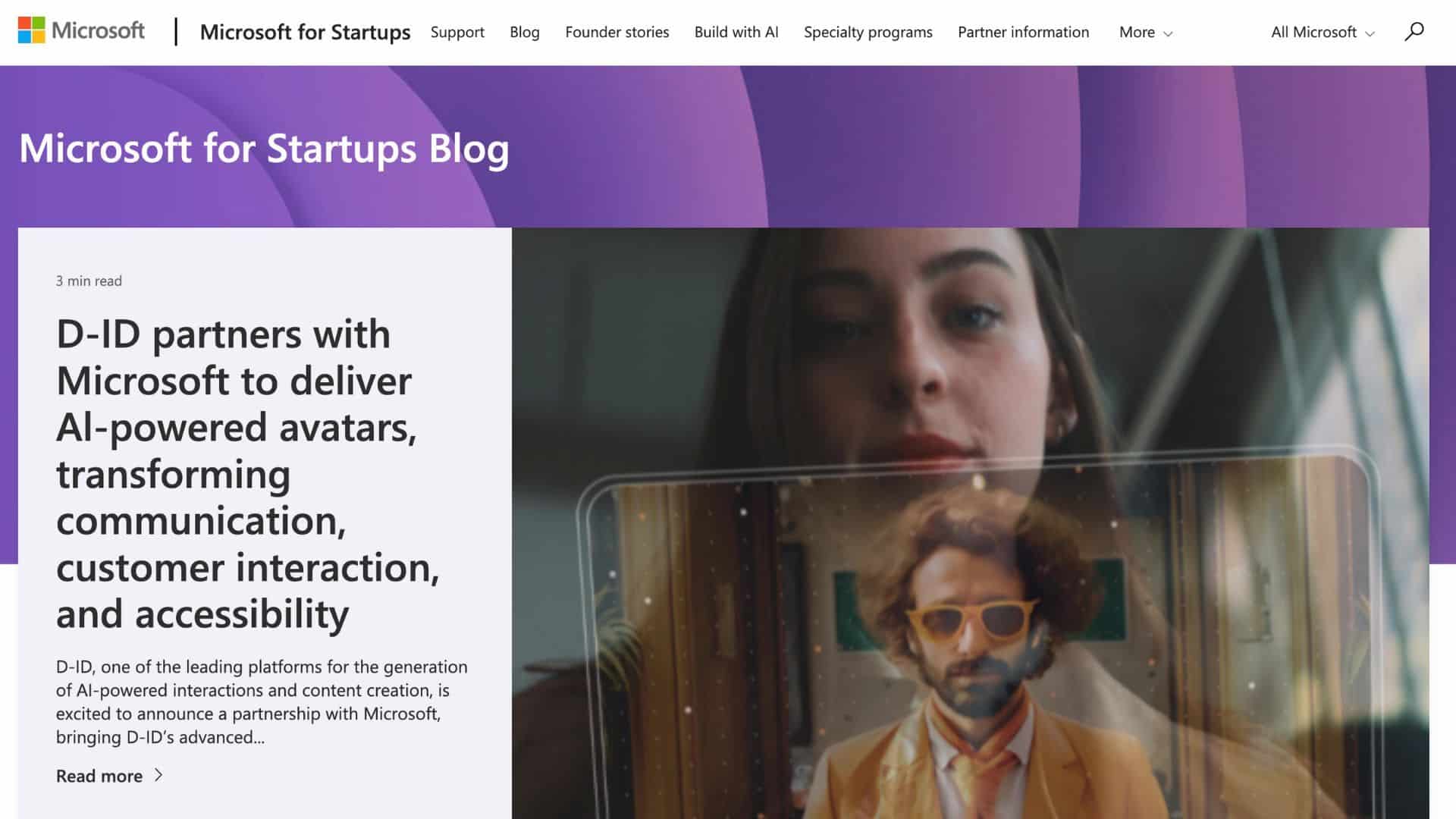 D ID And Microsoft Azure AI Powered Digital Human Solutions