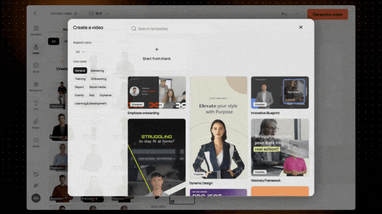 Jumpstart creation with ready-made templates | D-ID