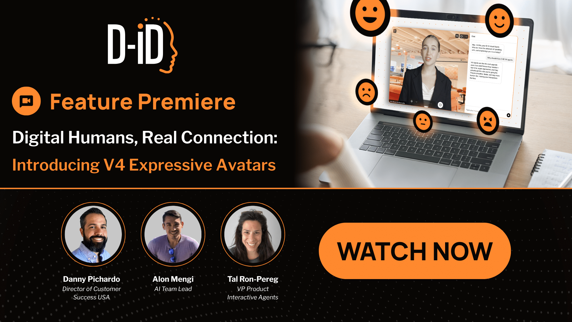 Digital Humans, Real Connection: Introducing V4 Expressive Avatars | D-ID